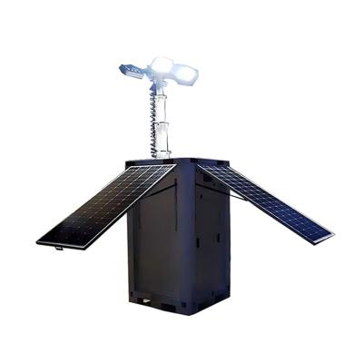 China Green Environmental Protection Solar Power Panels LED Light Tower Cube For Remote Area Lighting for sale