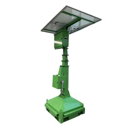 China Solar Portable Street 2*50W LED Flood Lights Light Tower For Golf Course Lighting for sale