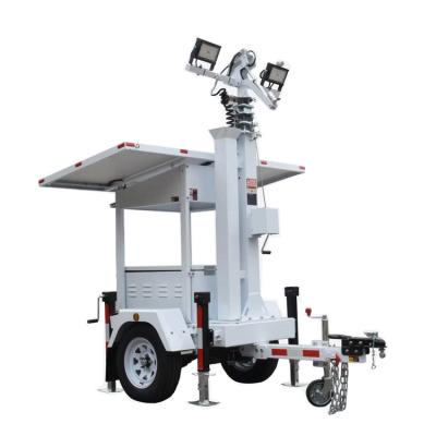 China Mobile Solar Light Tower With 4*50W LED Lamps For Construction Sites Lighting for sale