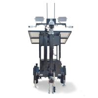 China Solar Lighting Tower With 6m Electric Mast 2*420W Solar Panels For Event Lighting for sale