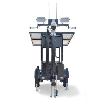 China Solar Lighting Tower With 6m Electric Mast 2*420W Solar Panels For Event Lighting for sale
