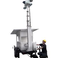 China Superior Flexibility Mobile Security Camera Tower Mounted High Definition Cctv For Mine Monitoring for sale