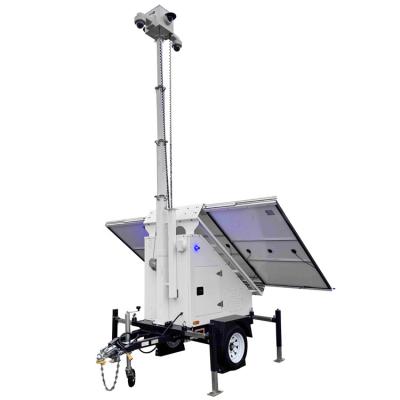 China Solar Powered Surveillance Trailer For Off Grid Remote Area Monitoring for sale