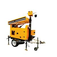 China DC24V Solar Panel Trailer Portable Solar Powered Video Camera Trailer for Mining Area Monitoring for sale