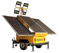China Mobile Solar Light Tower With Customized Color For Construction Site Lighting for sale