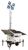 China Solar Powered Led Lights Trailers With Cold Galvanizing For Scenic Area Lighting for sale