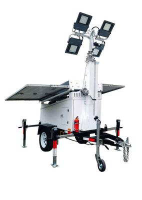 China Portable Mobile Solar Trailer Mounted High Brightness Light For Music Festival Lighting for sale