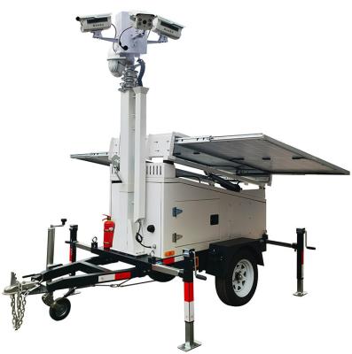 China Moving Solar Panel Led Trailer With DC24V For Temporary Rescue Lighting for sale