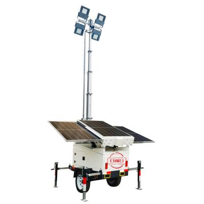 China Solar Light Tower With 7m Telescopic Mast For Construction Sites Mining Sites for sale