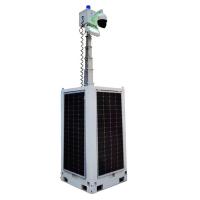 China Solar Powered Security Cctv Tower Durable And Stable For Construction Site for sale
