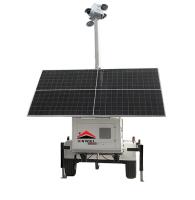 China Low Power Consumption Solar Power 5G Camera Surveillance Trailer For Rural Surveillance for sale