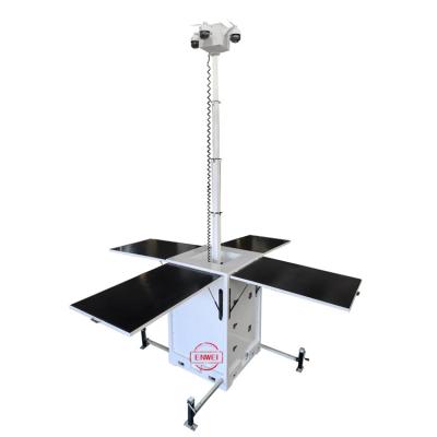 China Solar CCTV Surveillance Towers With Electric Mast for Mining Sites Monitoring for sale