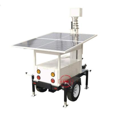 China Solar CCTV Trailer With 4K Camera For Construction Site Surveillance Security for sale