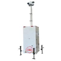 China Mobile Cube Surveillance Tower With CCTV Camera For Remote Site Works for sale