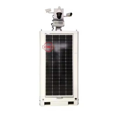 China Portable Solar Powered Cube Tower With 4G Camera For Temporary Homework Site Monitoring for sale