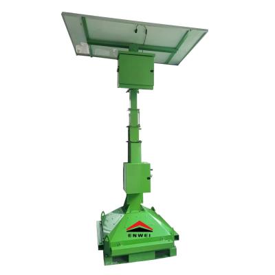 China Mobile Solar CCTV Camera Street Tower Security Surveillance Tower For Traffic Management for sale