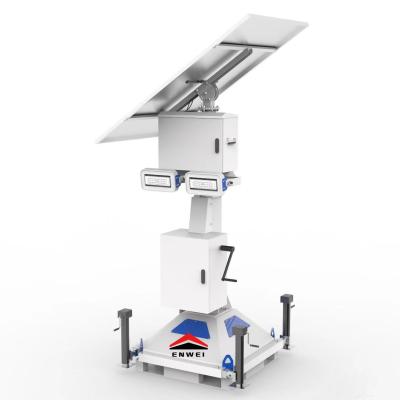 China Mobile Solar Light Tower With Security Camera Surveillance System And LED Light For Street Lighting for sale