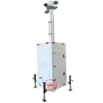 China Portable Surveillance Tower Rapid Deploy Cctv Tower For Outdoor Construction Site for sale