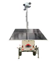 China Energy Independence Solar Energy Camera Cctv Trailer For Industrial Park Monitoring for sale
