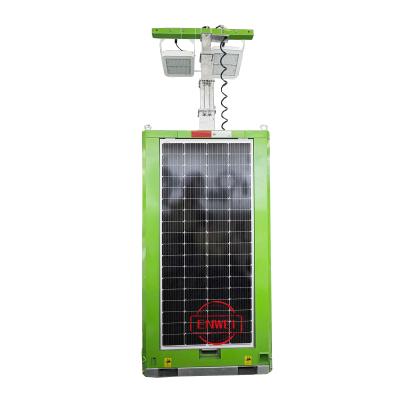 China Solar Power Tower Rapid Deployment Mobile CCTV Tower For Temporary Construction Site for sale
