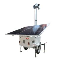 China Mini Solar Surveillance Trailer With Time-lapse Camera For Remote Area for sale