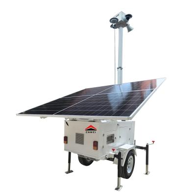 China Mini Solar Surveillance Trailer With Time-lapse Camera For Remote Area for sale
