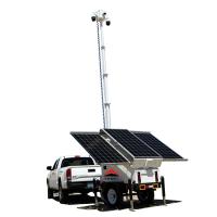 China Solar security trailer with 7m electric mast for construction sites for sale
