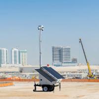 China Solar Surveillance Trailer With 3*400W Solar Panels For Site Monitoring for sale