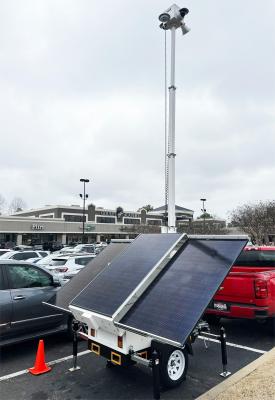 China New Rapid Deployment Solar Monitoring Trailer With Solar Power Supply For Farm Surveillance for sale