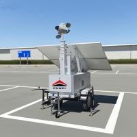 China Flexible Deployment Of Positions Solar Power CCTV Trailer For Parking Lot Monitoring for sale