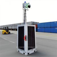 China Fast And Convenient Solar Panels Green Power Camera Cctv Tower For Logistics Park Monitoring for sale