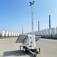 China No Wiring Required Portable Solar Power Security Cctv Trailer For Construction Site Monitoring for sale