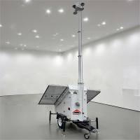 China High Load-Bearing Capacity Solar Power Wifi Camera Cctv Trailer For Exhibition Monitoring for sale