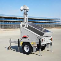 China Quick Deployment Solar Powered Camera 5G CCTV Trailer for Construction Site Monitoring for sale