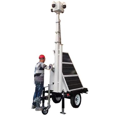 China Solar Surveillance Trailer With Anti-Theft Vandal-Resistant Design For Remote Area for sale