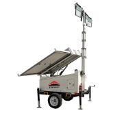 China High Mobility Solar Power Led Lighting Trailer For Parking Lot Lighting for sale