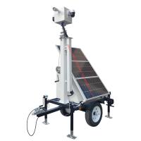 China Portable Mini Solar Monitoring Trailer with CCTV Cameras for Outdoor Security for sale