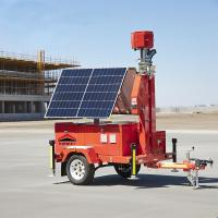 China Portable Solar Powered Led Lighting Trailer For Musical Festival Lighting for sale