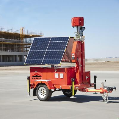 China Portable Solar Powered Led Lighting Trailer For Musical Festival Lighting for sale
