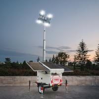 China High Performance Portable Solar Power Lighting Trailer With 4*100W For Agricultural Operations for sale