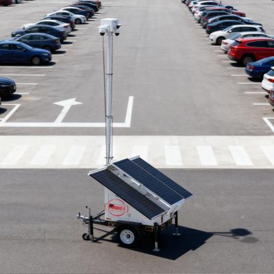 China Solar Surveillance Trailer Flexible Deployment For Parking Lots Job Sites for sale