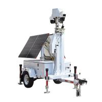 China Solar Video Surveillance Trailer Mobile Security Trailer For Public Events for sale