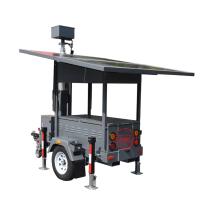 China Off-Grid Solar Security Trailer With 870W Solar 7200Wh Battery For Construction Sites for sale