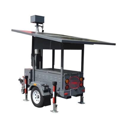 China Off-Grid Solar Security Trailer With 870W Solar 7200Wh Battery For Construction Sites for sale