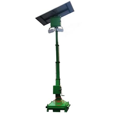 China Portable Solar Light Tower with 2*50W LED Flood Lights for parking lot for sale