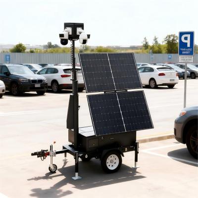 China CE Certified Solar Security Trailer With HD Cameras For Outdoor Security Surveillance for sale