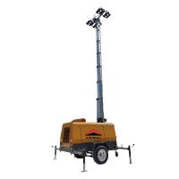 China High Reliability Portable Diesel Large-Capacity Fuel Tank Floodlight Lighting Trailers For Industrial Park for sale