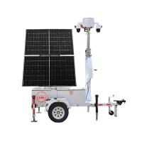 China Mobile CCTV Trailer Rugged And Waterproof Design Solar Security Trailer For Outdoor Use for sale