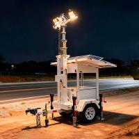 China Solar Security Trailer Super Bright Solar Light Trailer for Events Emergencies Security for sale