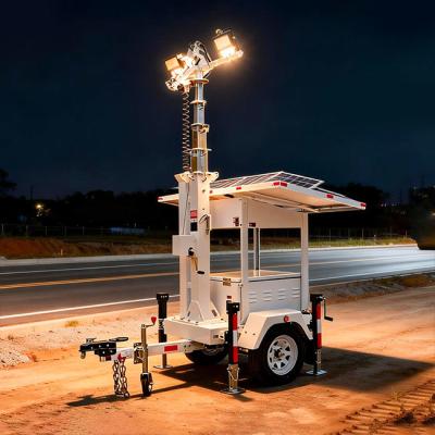 China Solar Security Trailer Super Bright Solar Light Trailer for Events Emergencies Security for sale